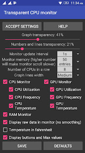 Download Transparent CPU Monitor di PC dengan NoxPlayer
