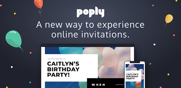 Poply: Party Invitation MakerをPCでダウンロード・遊ぶ方法 - NoxPlayer