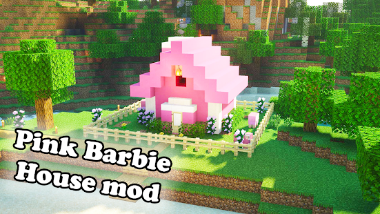 ดาวน์โหลดและเล่น Mod Barbie Pink House for MCPE บน PC ด้วย NoxPlayer