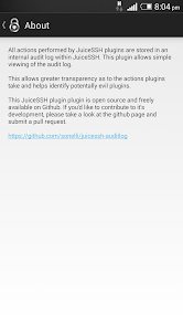 ดาวน์โหลดและเล่น JuiceSSH Plugin Audit Log บน PC ด้วย NoxPlayer