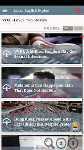 ดาวน์โหลดและเล่น Learn English S+plus with VOA News For Junior FREE บน PC ด้วย NoxPlayer