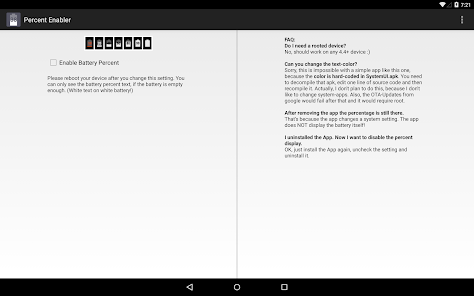 ดาวน์โหลดและเล่น Battery Percent Enabler บน PC ด้วย NoxPlayer