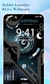 ดาวน์โหลดและเล่น Rabbit Launcher&Live Wallpaper บน PC ด้วย NoxPlayer