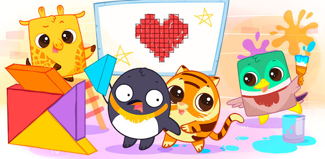 Bibi.Pet 學齡前兒童的彩頁和教育遊戲 - PC電腦玩手遊 - 夜神手機模擬器