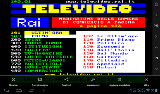 Televideo Teletext - PC電腦玩手遊 - 夜神手機模擬器