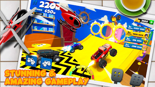 Race off 2 - 怪物卡車坡道跳躍遊戲 - PC電腦玩手遊 - 夜神手機模擬器