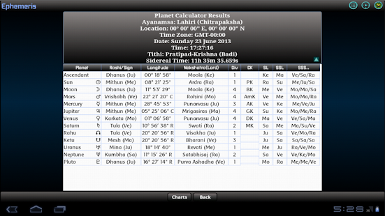 Ephemeris, Astrology Software - PC電腦玩手遊 - 夜神手機模擬器