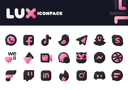 LuX Pink IconPack - PC電腦玩手遊 - 夜神手機模擬器