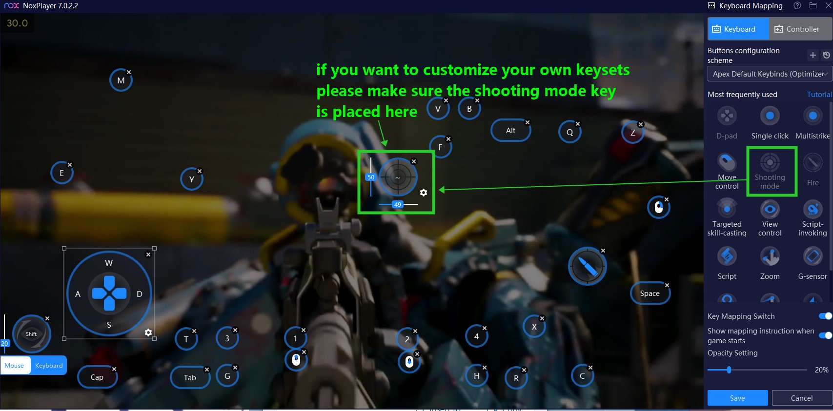 How to Customize Keyboard Mapping for Apex Legends Mobile on NoxPlayer ...
