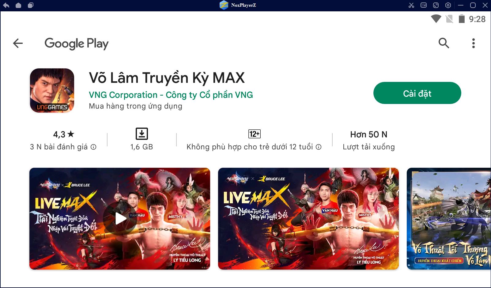 CHƠI VÕ LÂM TRUYỀN KỲ MAX BẢN PC NHANH- MƯỢT VỚI NOXPLAYERZ | NoxPlayer