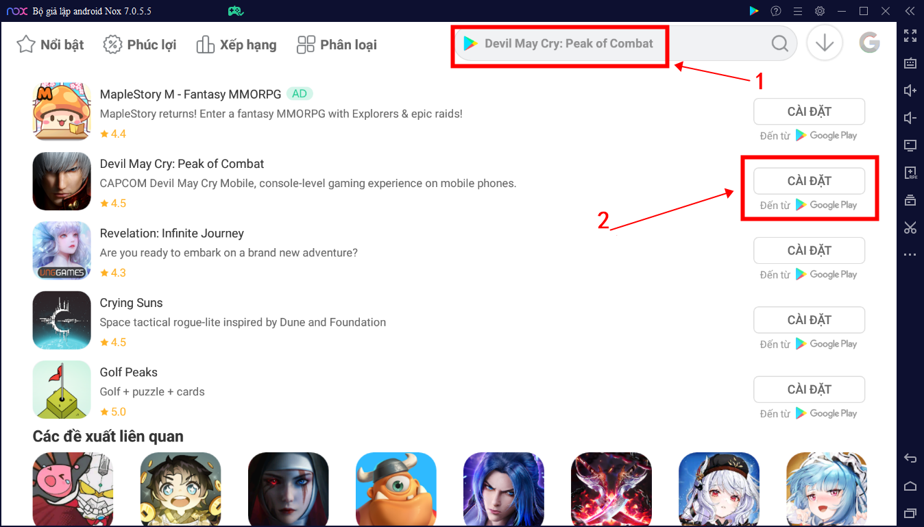Tải Devil May Cry: Peak of Combat trên máy tính/PC | NoxPlayer