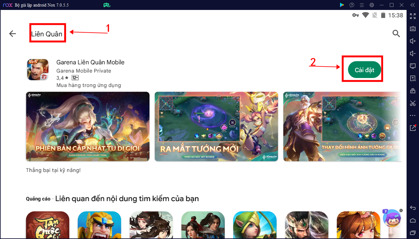 LIÊN QUÂN MOBILE - CÁCH TẢI TRÊN MÁY TÍNH/PC | NoxPlayer