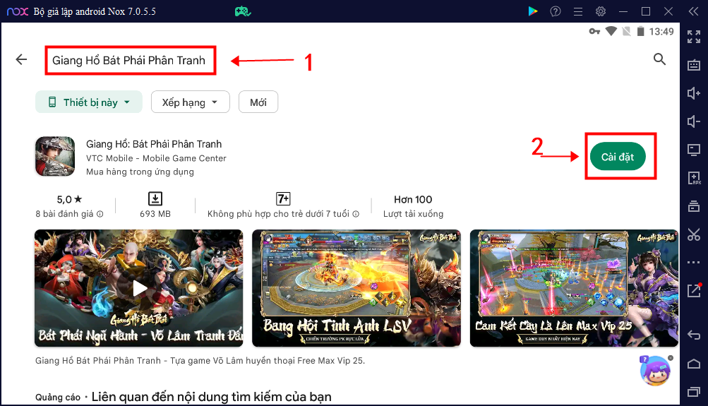 CODE Giang Hồ Bát Phái Phân Tranh mới nhất và cách tải game trên máy tính/PC | NoxPlayer